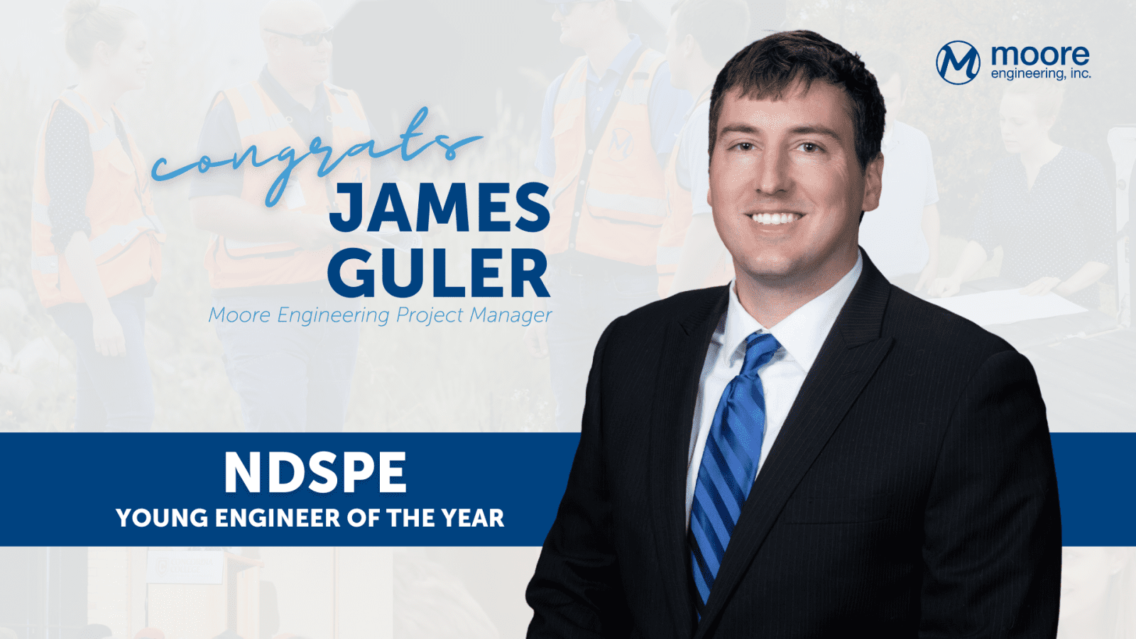 James Guler named NDSPE Young Engineer of the Year - Moore Engineering ...